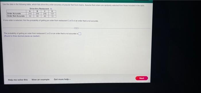 Solved Use the data in the following table, which lists | Chegg.com