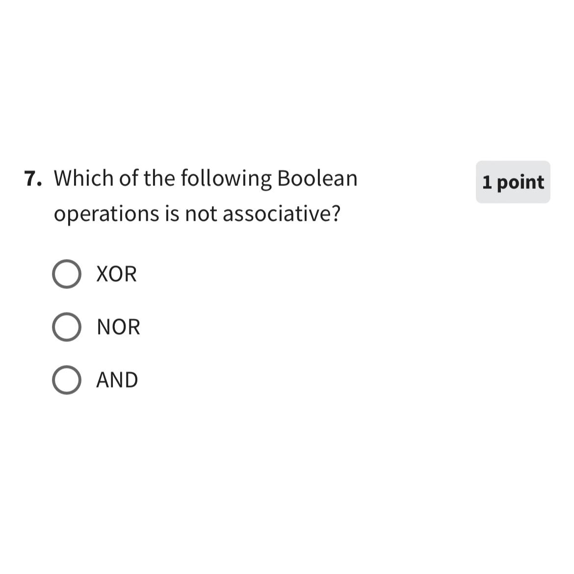 Solved Which of the following Boolean operations is not | Chegg.com