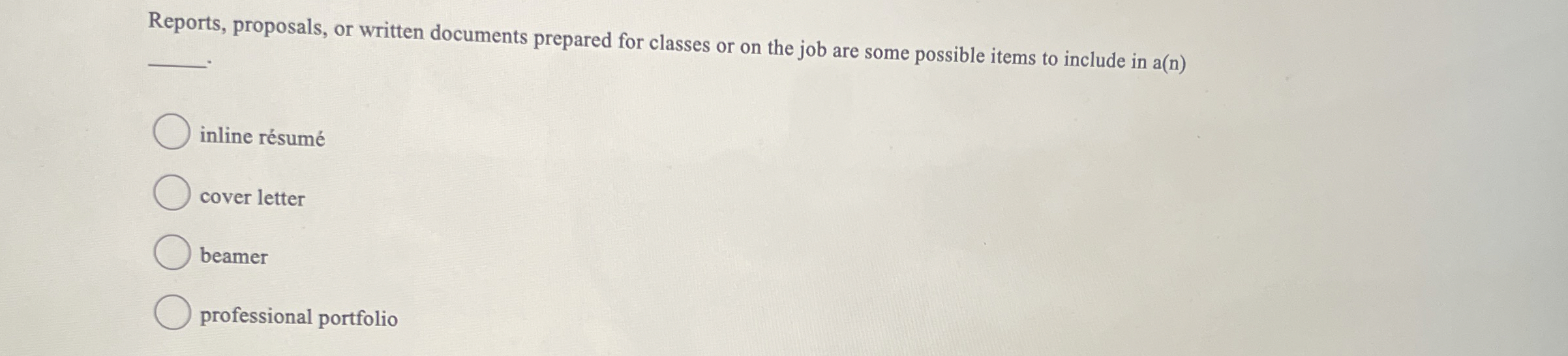 Solved Reports, proposals, or written documents prepared for | Chegg.com