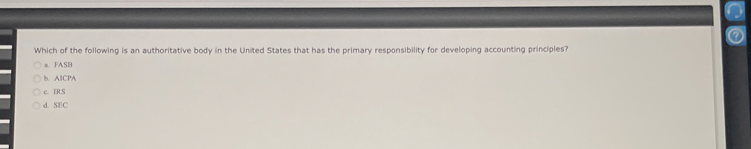 Solved Which of the following is an authoritative body in | Chegg.com