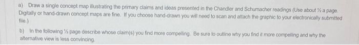 a) Draw a single concept map illustrating the primary | Chegg.com