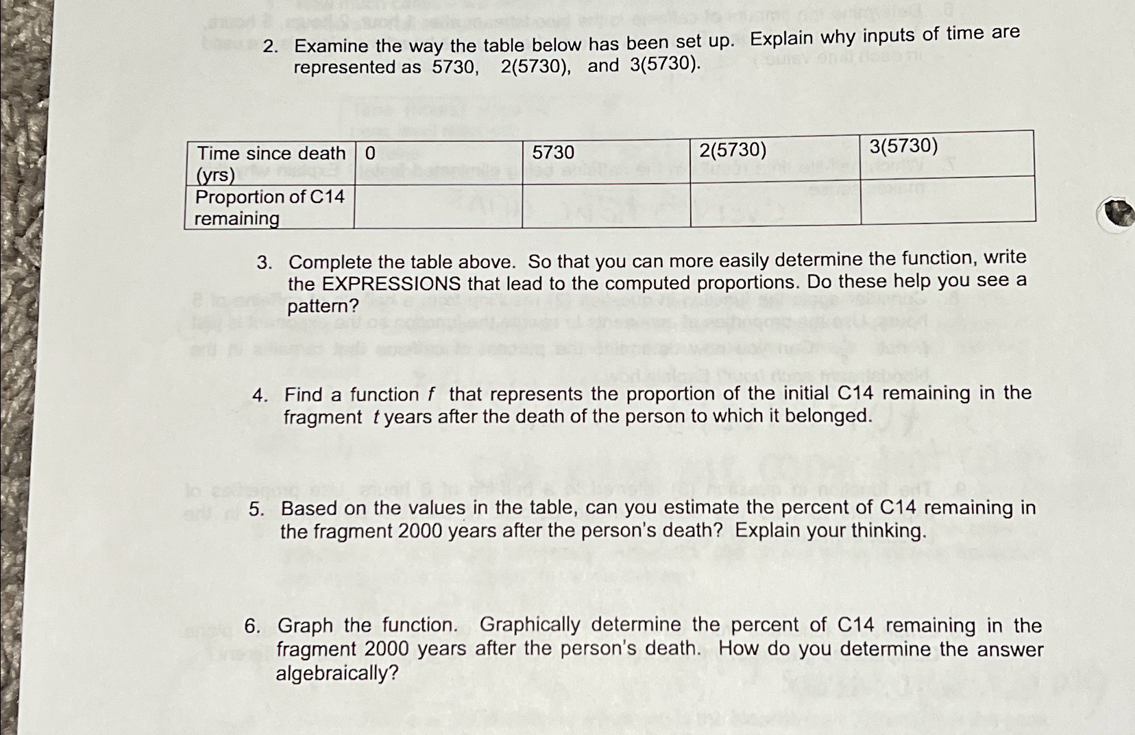 Solved Examine the way the table below has been set up. | Chegg.com
