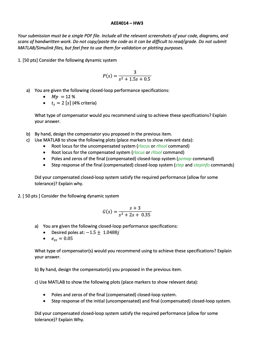 [50 ﻿pts] ﻿Consider the following dynamic | Chegg.com
