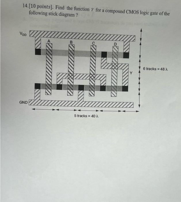 Solved 14. [10 points]. Find the function Y for a compound | Chegg.com