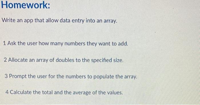 Solved Using Java Write An App That Allow Data Entry Into An 1496