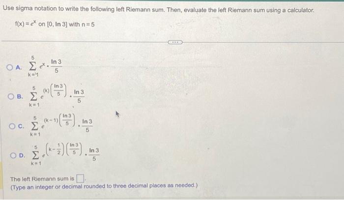 Solved Use sigma notation to write the following left | Chegg.com