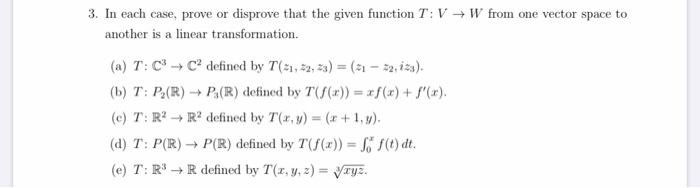 Solved 3. In each case, prove or disprove that the given | Chegg.com