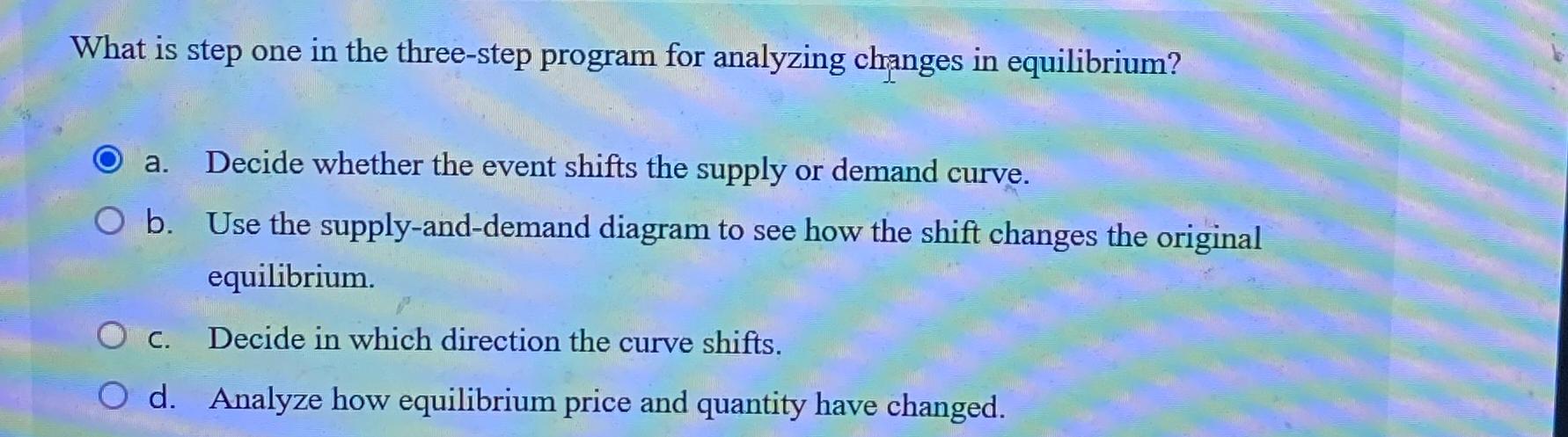 Solved What is step one in the three-step program for | Chegg.com