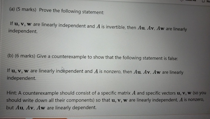 (a) (5 ﻿marks) ﻿Prove the following statement:If | Chegg.com