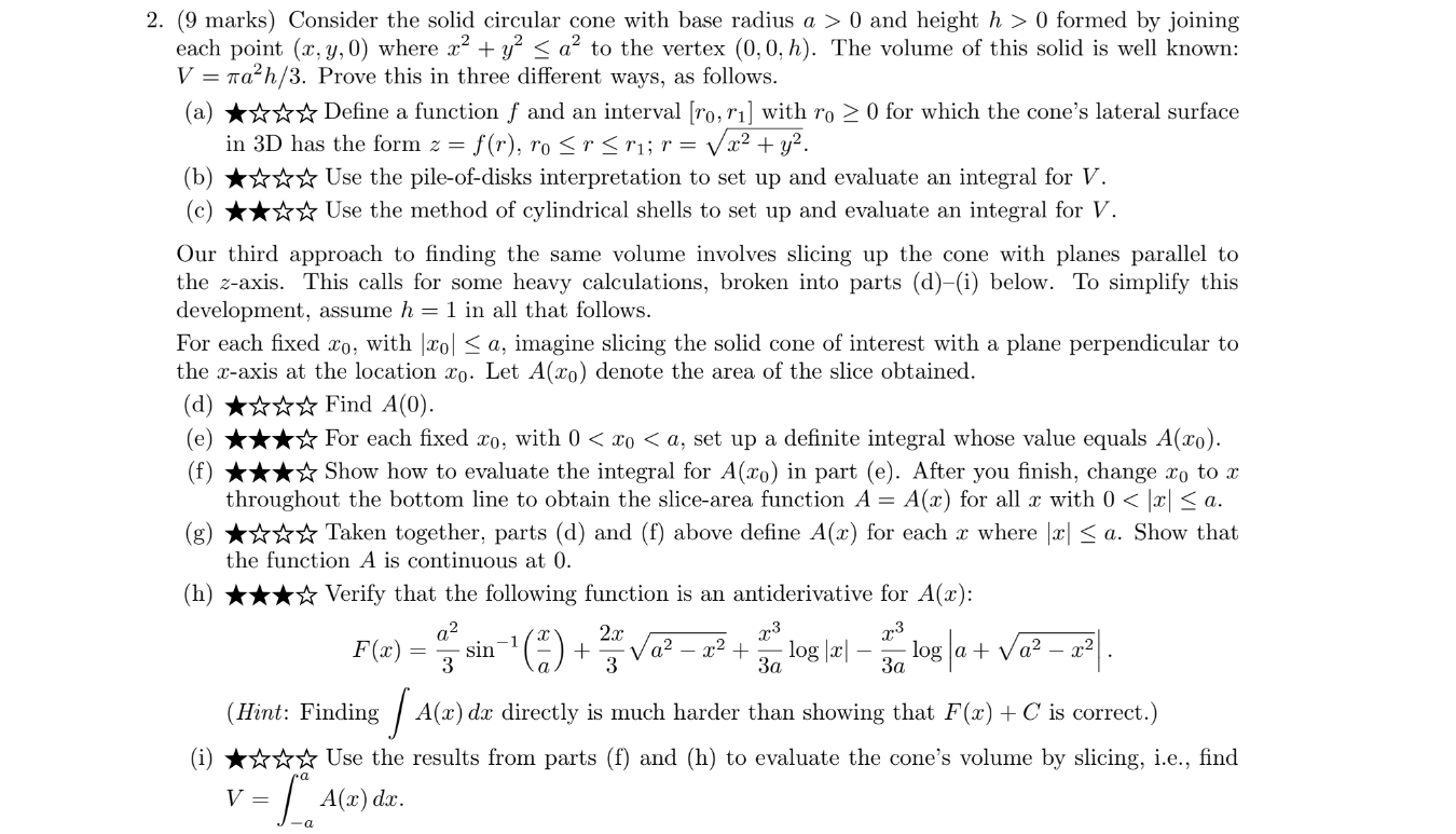 Solved Please help solving question 2 part a to i pls(9 | Chegg.com Solved Please help solving question 2 part a to i pls(9 | Chegg.com