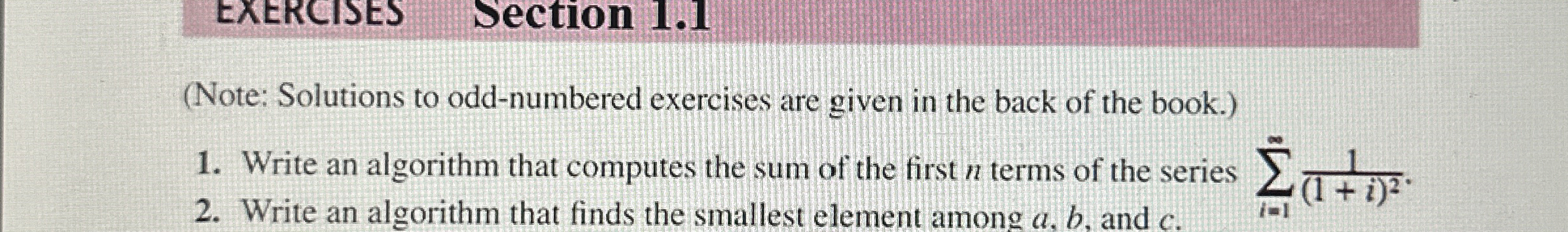 Solved (Note: Solutions to odd-numbered exercises are given | Chegg.com