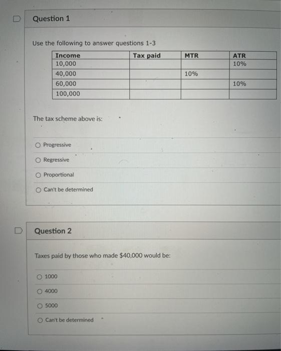 Solved Question 1 MTR ATR 10% Use the following to answer | Chegg.com