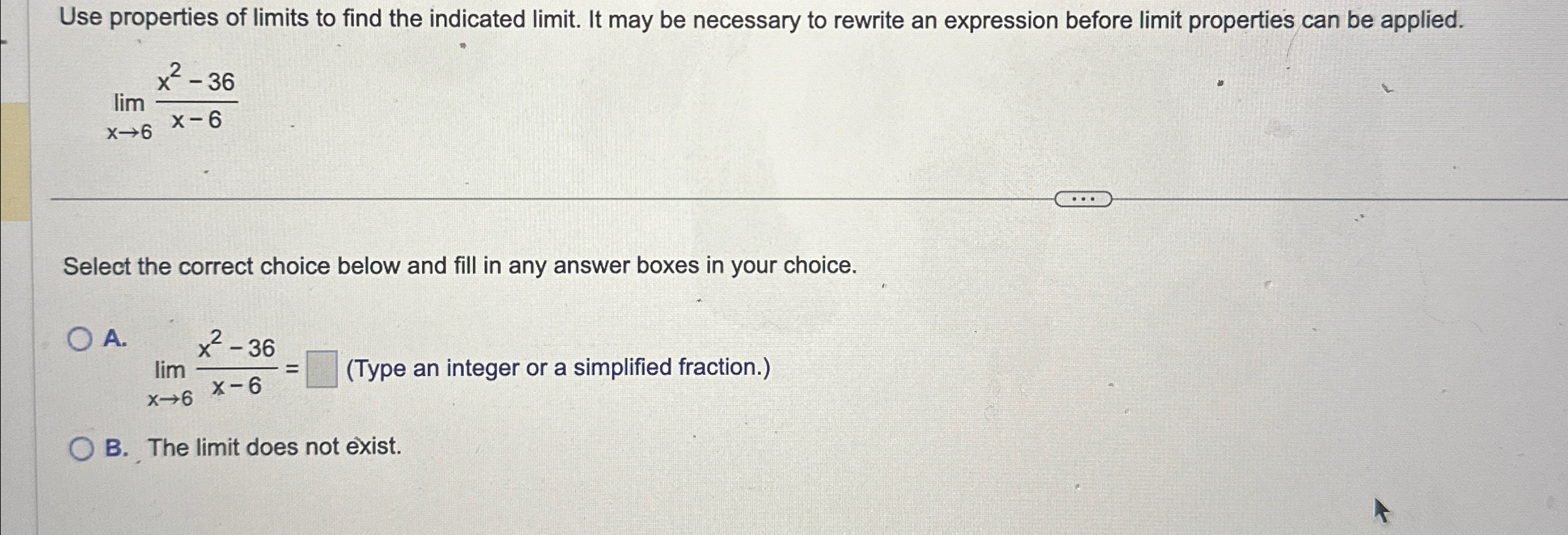 Solved Use properties of limits to find the indicated limit. | Chegg.com
