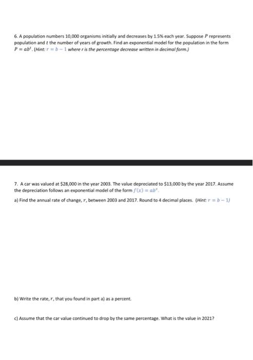 Solved Math 140 Handout 6 1 Exponential Function 1