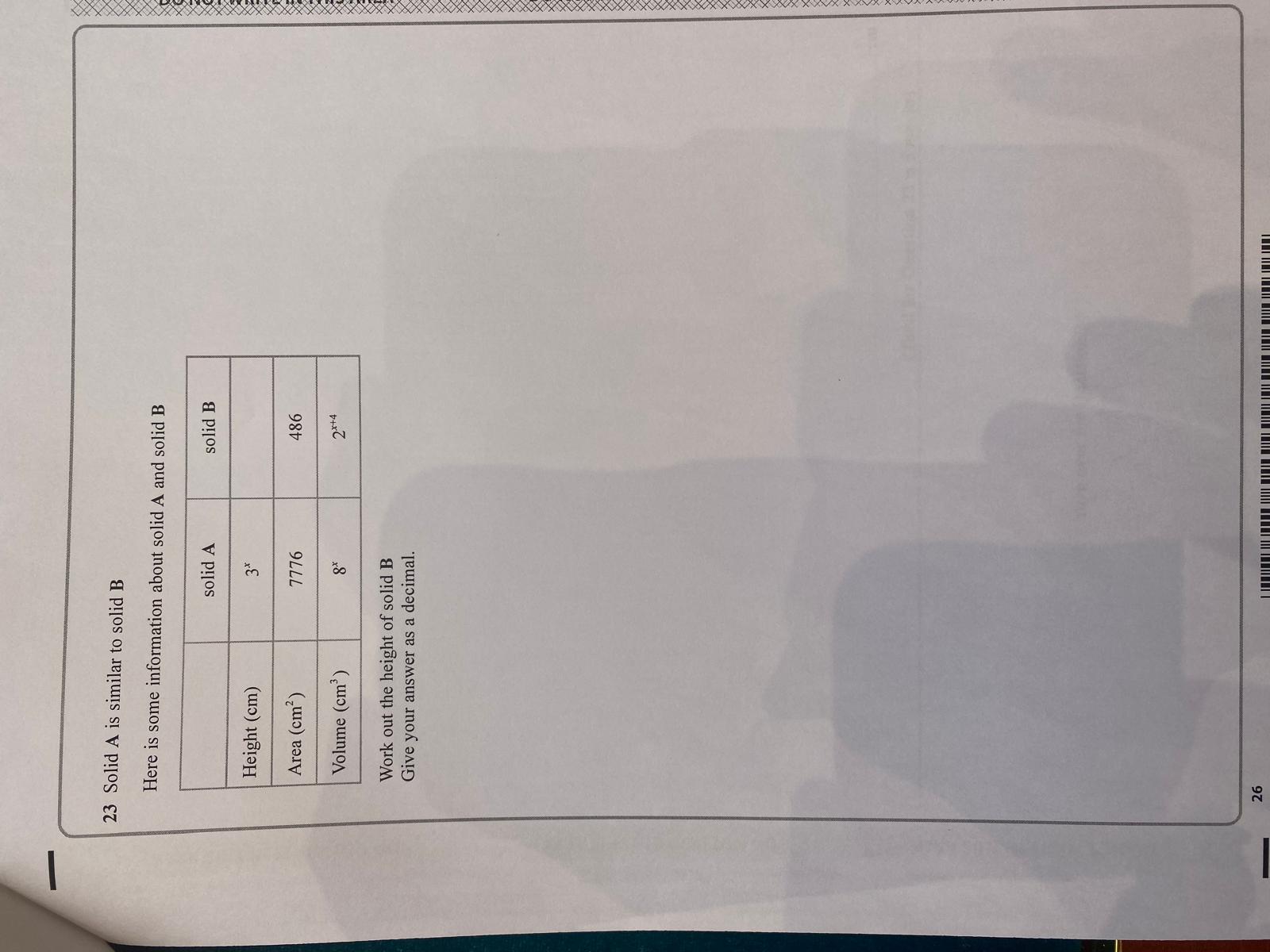 Solved 23 ﻿Solid A ﻿is similar to solid BHere is some | Chegg.com
