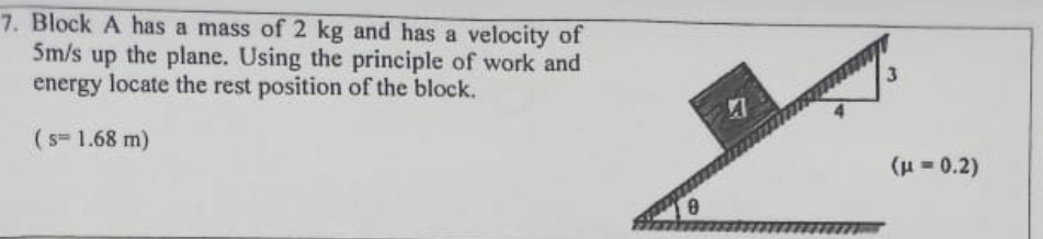 Solved Block A has a mass of 2kg ﻿and has a velocity of 5ms | Chegg.com