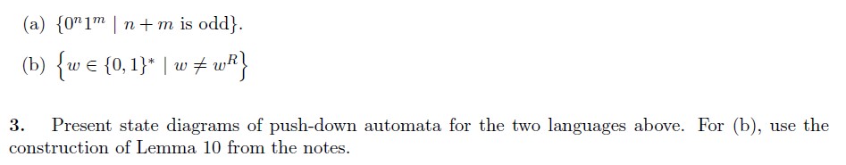 Solved Present state diagrams of push-down automata | Chegg.com