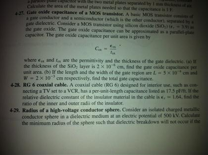 Solved A basic MOS of a gate conductor and a semiconductor | Chegg.com