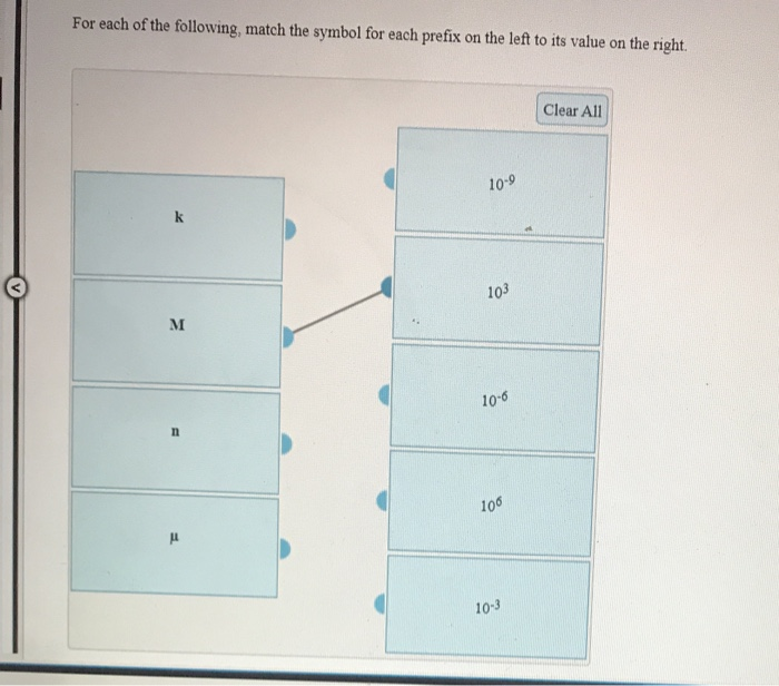 Solved For each of the following, match the symbol for each | Chegg.com