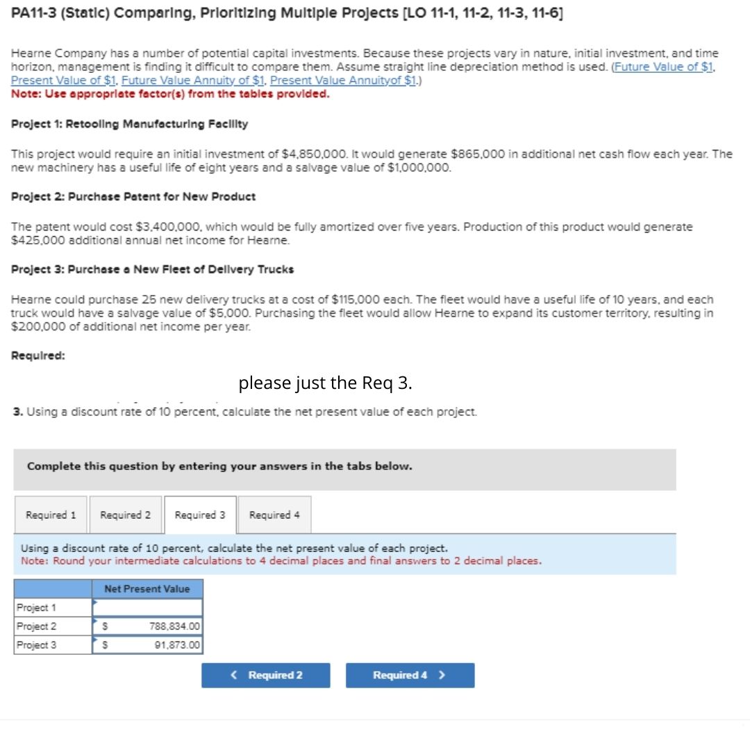 Solved PA11-3 (Static) ﻿ComparIng, Prloritizing Multiple | Chegg.com