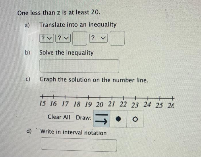 Solved c) Graph the solution on the number line. | Chegg.com