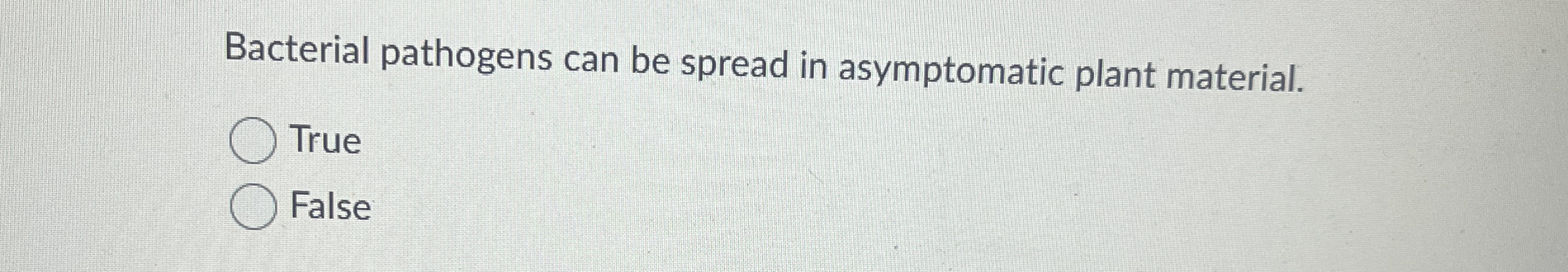 Solved Bacterial pathogens can be spread in asymptomatic | Chegg.com