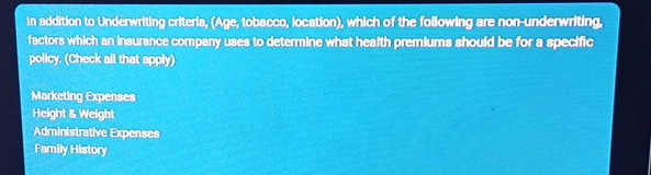 Solved In addition to Underwiting citerta, (Aga, ﻿tobacco, | Chegg.com