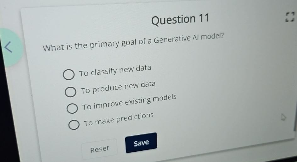 Solved Question 11What is the primary goal of a Generative | Chegg.com