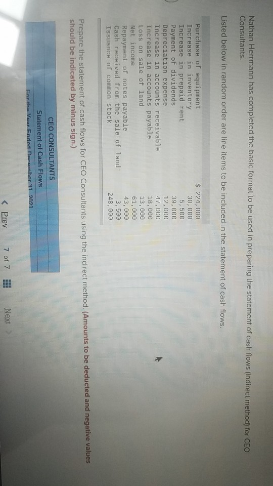 Solved Nathan Herrmann has completed the basic format to be | Chegg.com