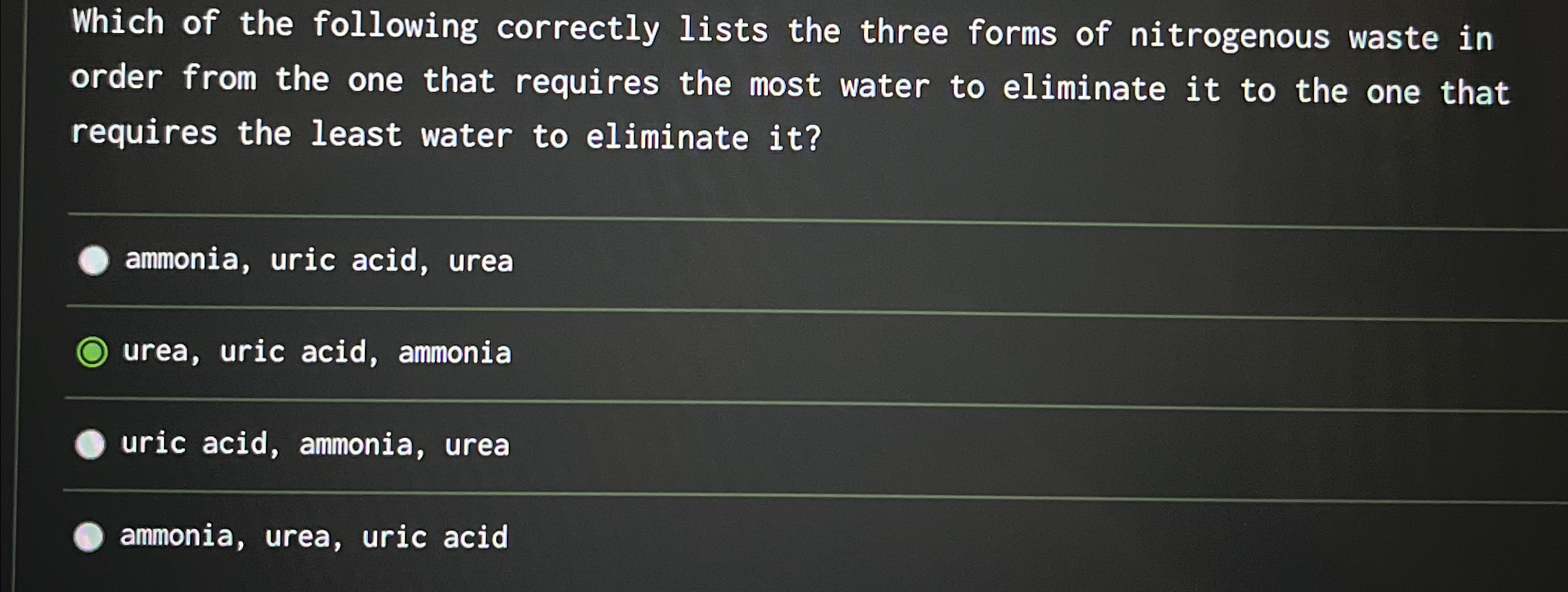 Solved Which of the following correctly lists the three | Chegg.com