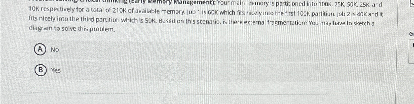 Solved Your Main Memory Is Partitioned Into 