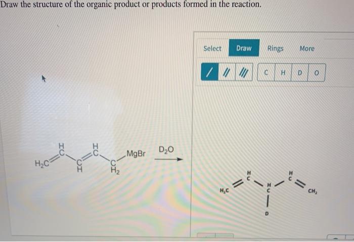 Solved Draw the structure of the organic product or products | Chegg.com Solved Draw the structure of the organic product or products | Chegg.com