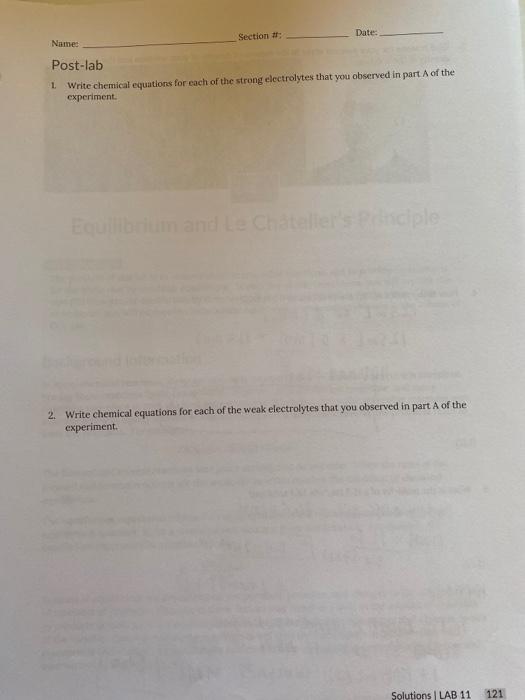 Solved Name: Section #: Date: Data Part A: Demonstration: | Chegg.com