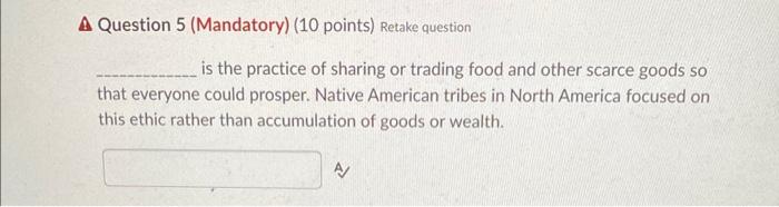 is the practice of sharing or trading food and other | Chegg.com