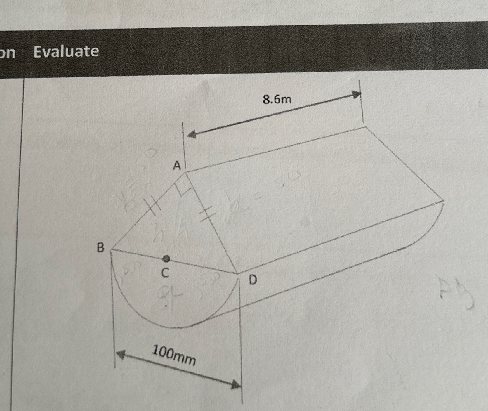 Solved Determine the exterior surface area of the prism in | Chegg.com