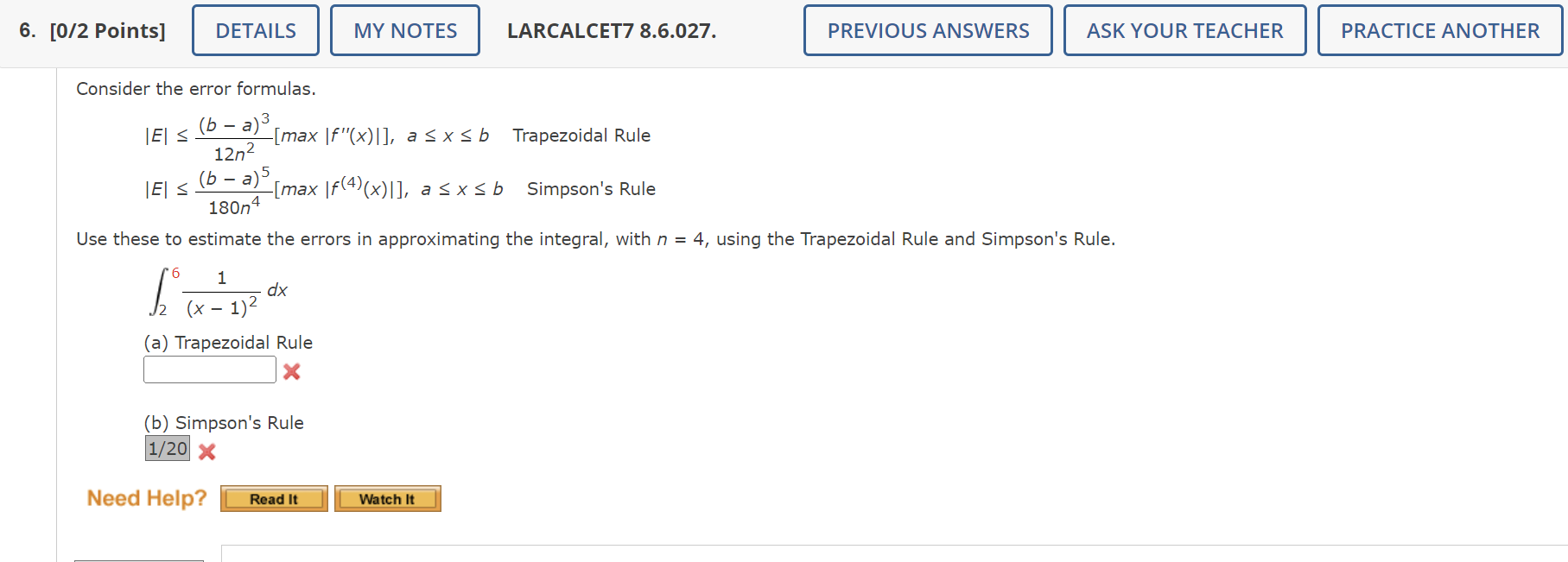 Solved Consider the error | Chegg.com