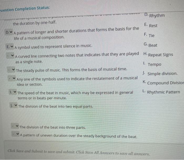 QUESTION 1 A. Flag B. C. Dot E. Rest Matching F. The | Chegg.com