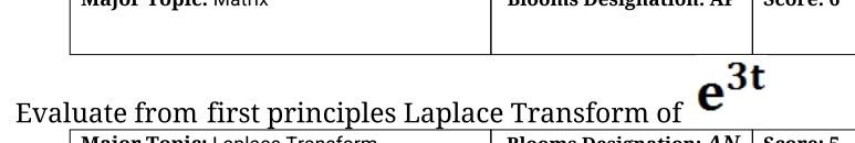 Solved Evaluate from first principles Laplace Transform of | Chegg.com