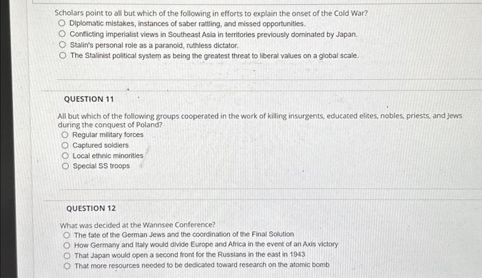 Scholars point to all but which of the following in | Chegg.com