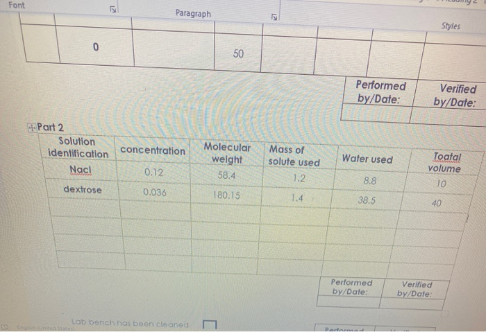 Solved 3. Calculate the concentration of the dextrose | Chegg.com