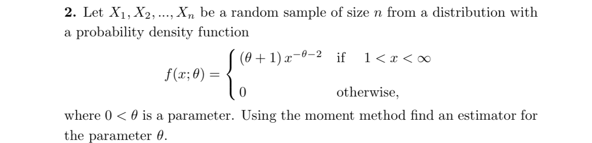 Solved Let x1,x2,dots,xn ﻿be a random sample of size n ﻿from | Chegg.com