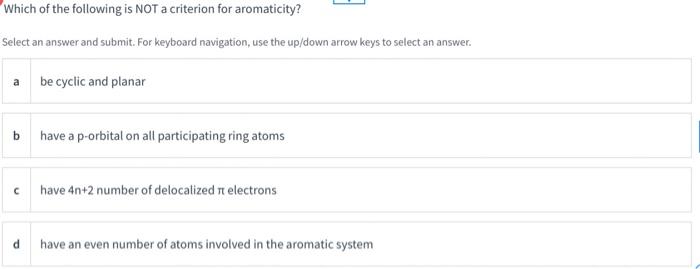 Solved Select an answer and submit. For keyboard navigation, | Chegg.com