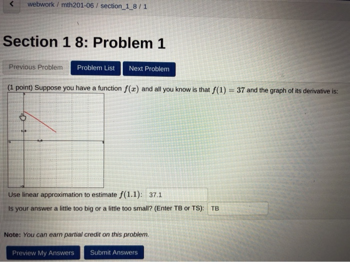 Solved webwork / mth 201-06 / section_1_8/1 Section 1 8: | Chegg.com Solved webwork / mth 201-06 / section_1_8/1 Section 1 8: | Chegg.com