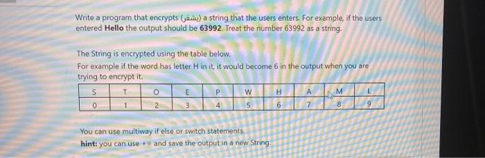 Solved Write A Program That Encrypts Gau A String That The