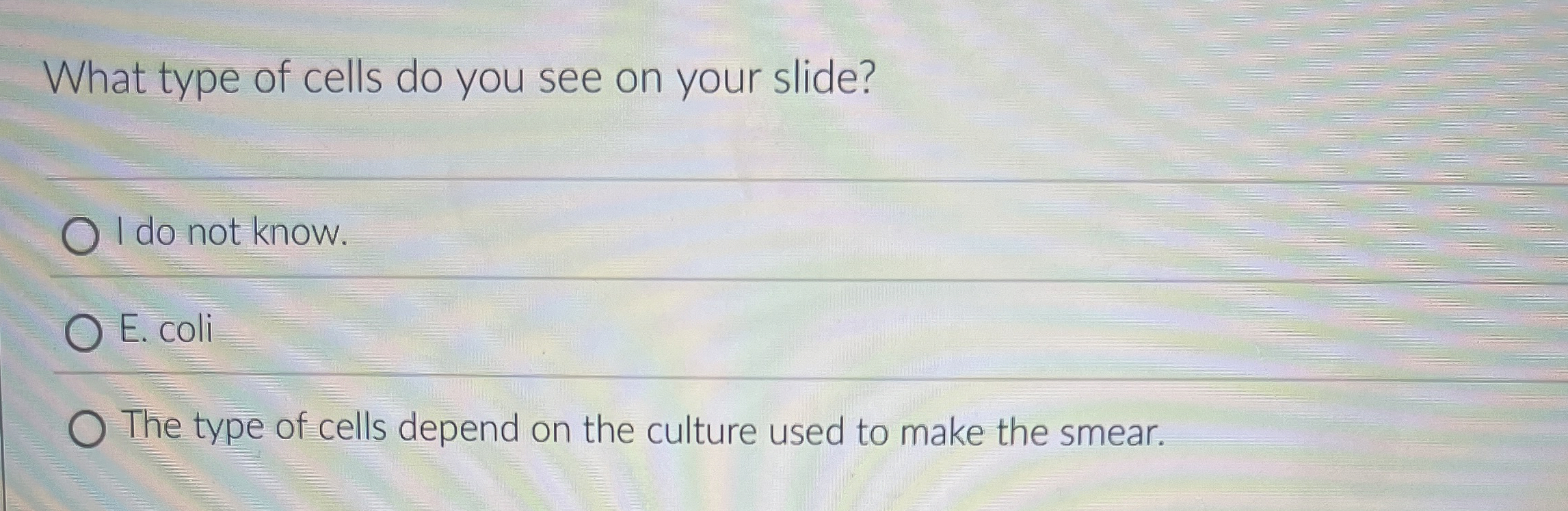 Solved What type of cells do you see on your slide?I do not | Chegg.com