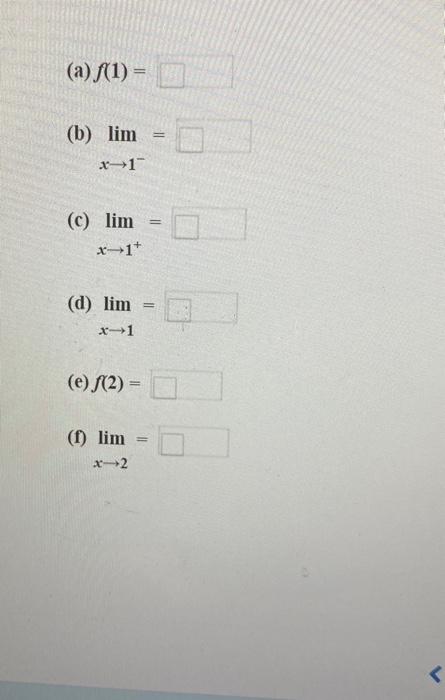 Solved Use the graph of f(x)=⎩⎨⎧x24−x2x−2+1 If x
