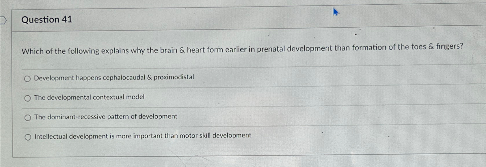Solved Question 41Which of the following explains why the | Chegg.com