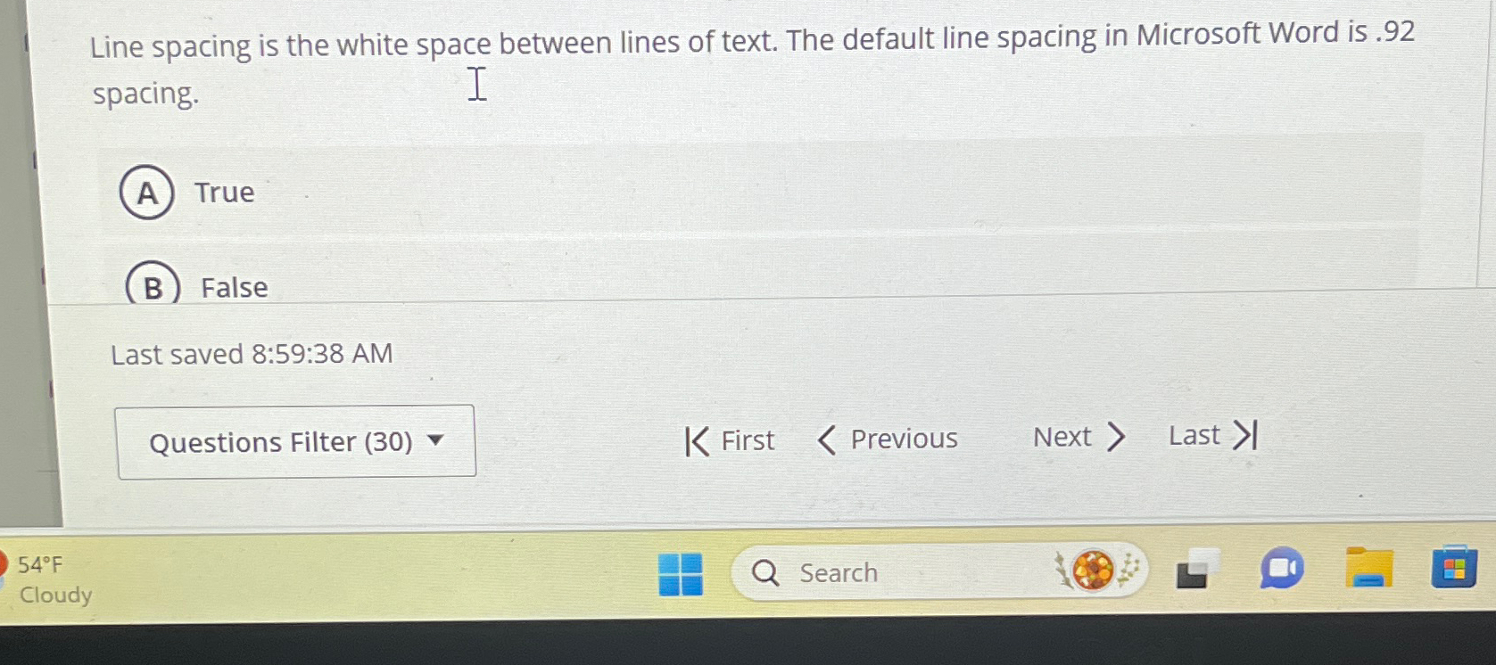 Solved Line spacing is the white space between lines of | Chegg.com