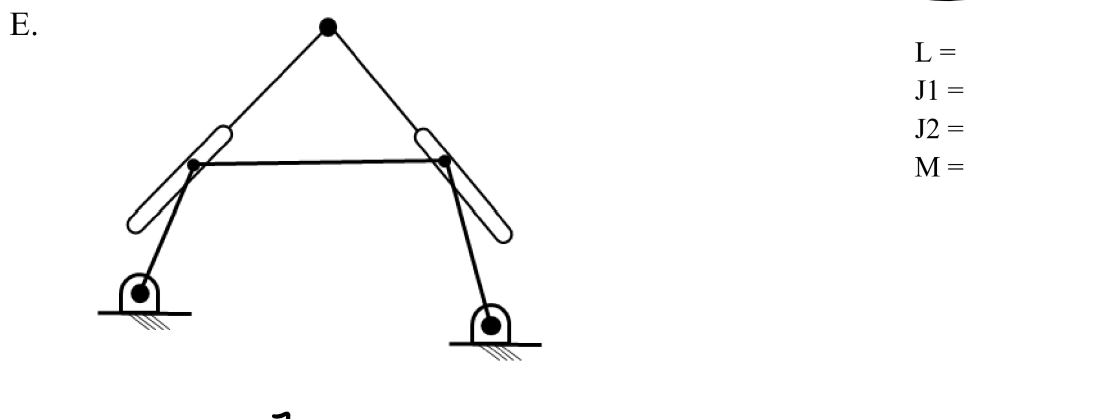 Solved M = 3*(L-1)-2*J_1-J_2 ﻿Use Kutzbach's Modification of | Chegg.com