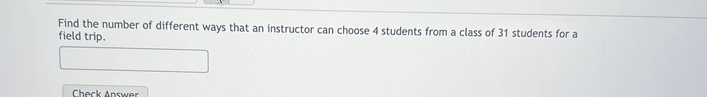 Solved Find the number of different ways that an instructor | Chegg.com